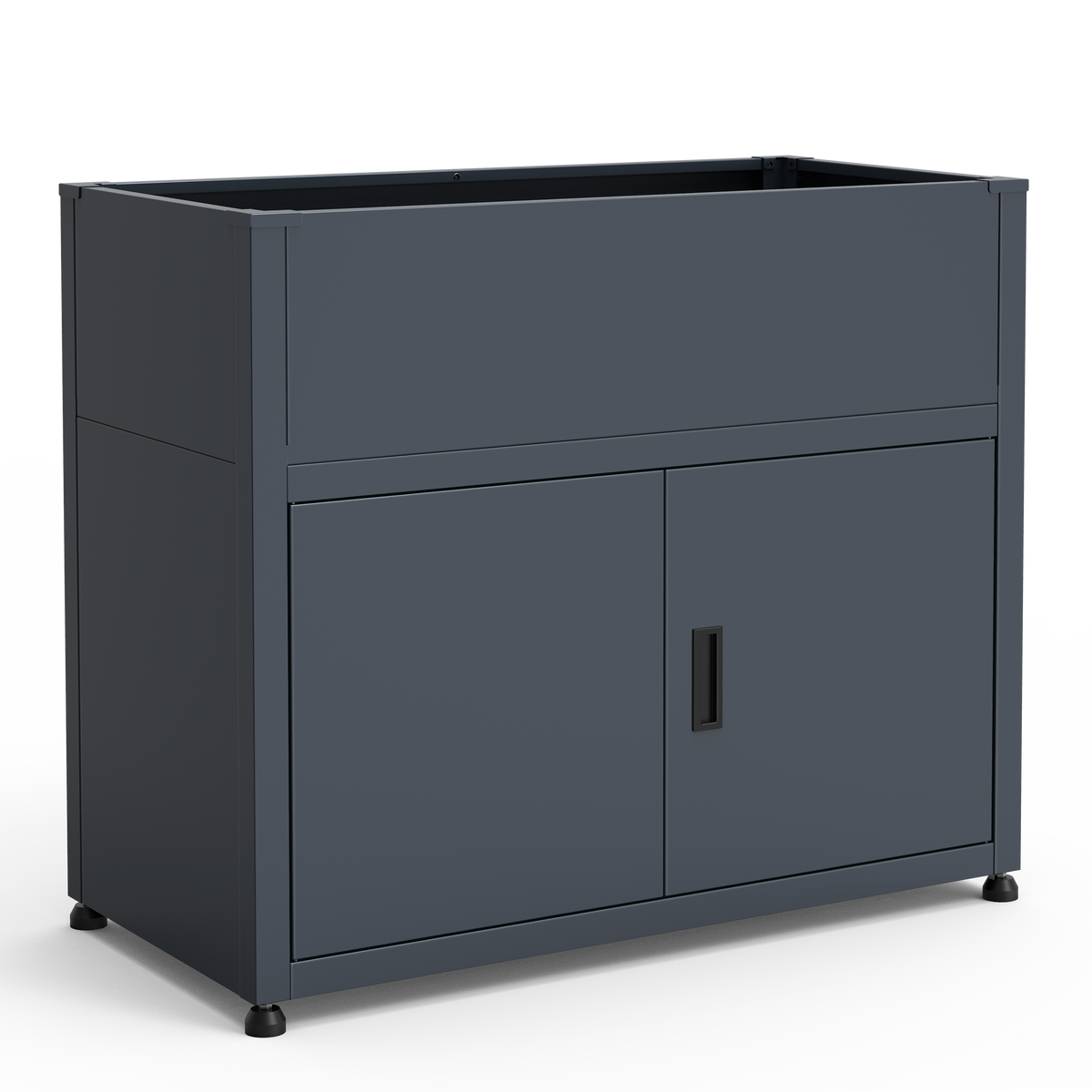 Hochbeet HB3 mit Unterschrank | Stauraum | Pulverbeschichtet in RAL701 ...